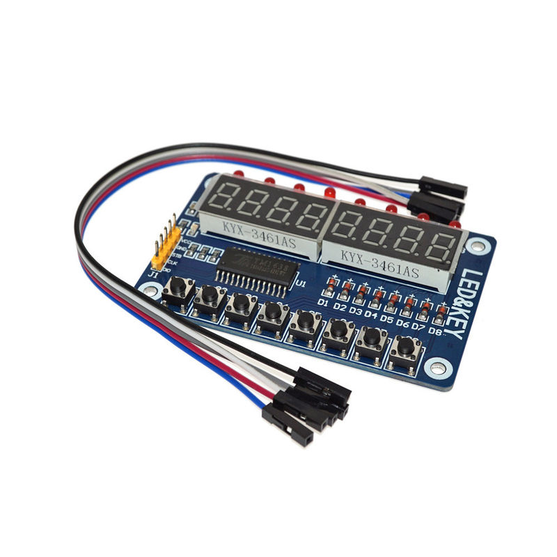 Factory Outlet Dc 12v 8 Bit Digital Led Tube Arduino Sensor Module 8 Bit Tm1638 Module Key Display
