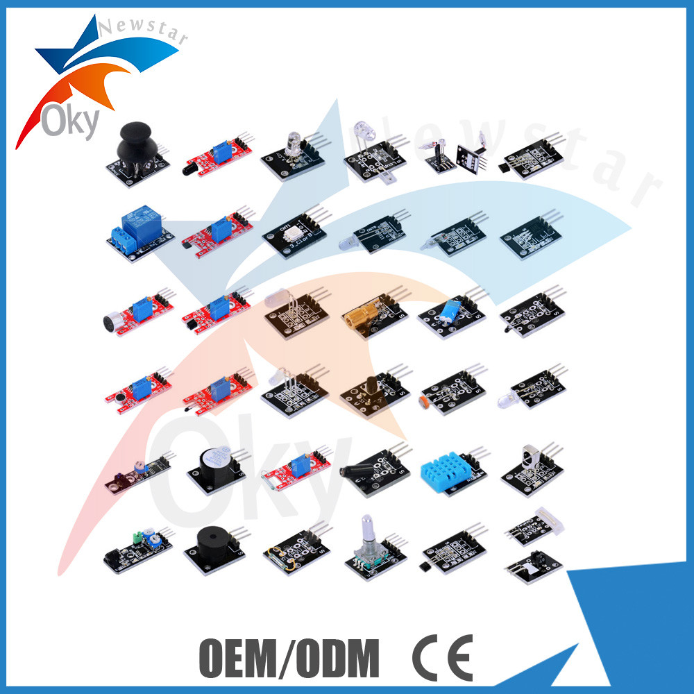 Sensor Kit For Arduino Starters37 In 1 Box Sensor Module Shield Start