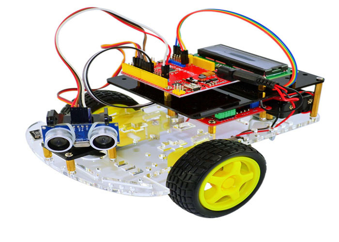 Remote Tracing Arduino Car Robot Learning Starter Kit With Lcd Display 